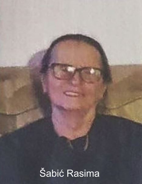 ŠABIĆ ( ROĐ. BAJREKTAREVIĆ) RASIMA-SUPRUGA UMRLOG MEMIĆA IZ ŠABIĆA ...
